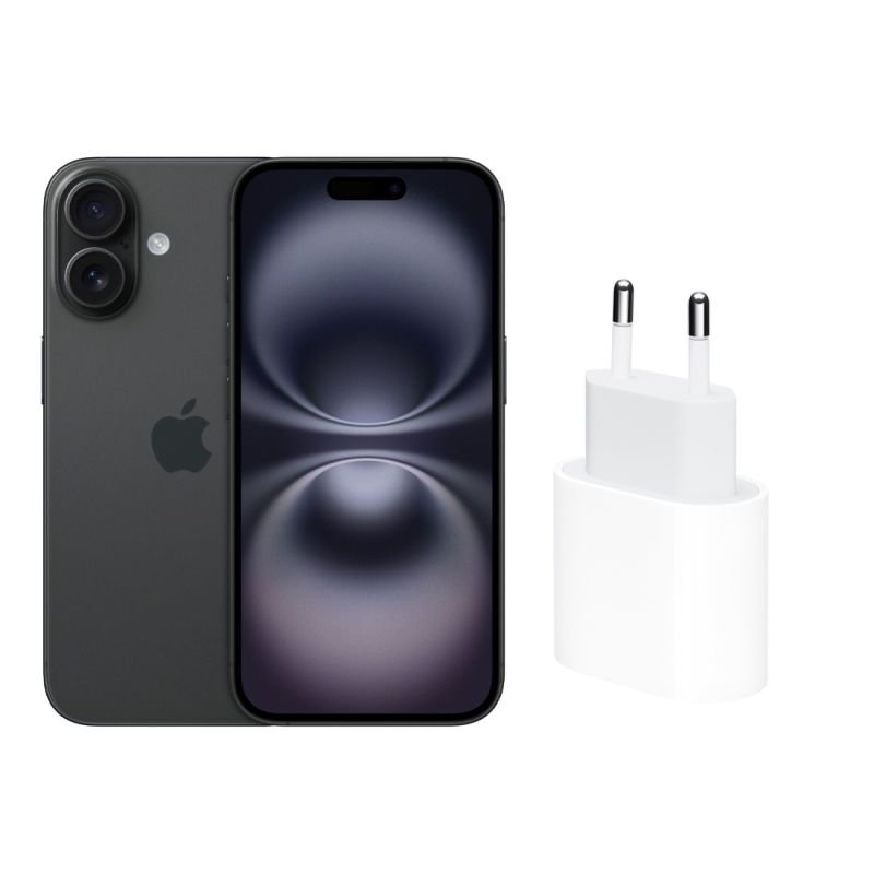 IPHONE 16 PLUS 512GB BLACK MY1P3 APPLE + 20W USB-C POWER ADAPTER MUVV3 APPLE | Electroplanet