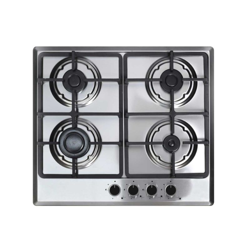 Plaque de cuisson à gaz PLAQUE DE CUISSON M6-40B 4F GAZ 60CM INOX ELEXIA | Electroplanet ...